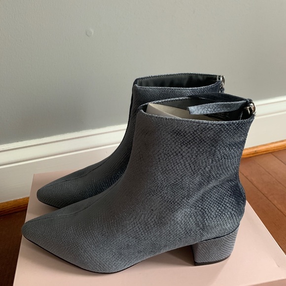 Shoe Dazzle | Shoes | Nib Slate Bluegrat Booties | Poshmark